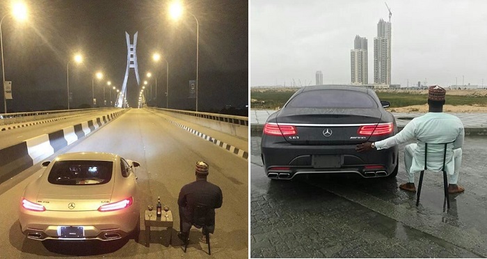 Viral Photo Of A Man Chilling Alone In The Middle Of The Road On Lekki ...