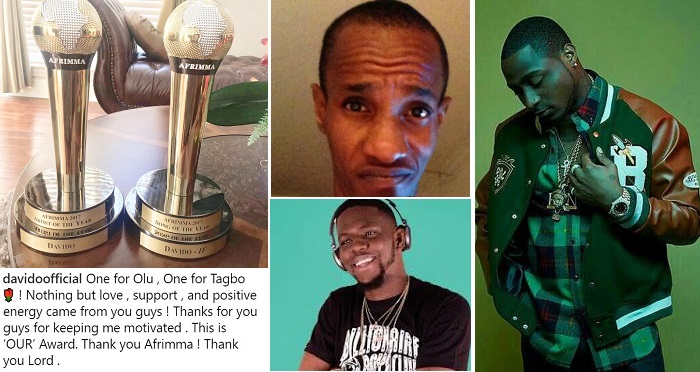 Davido Dedicates His AFRIMMA Awards To Late Friends, DJ Olu And Tagbo ...