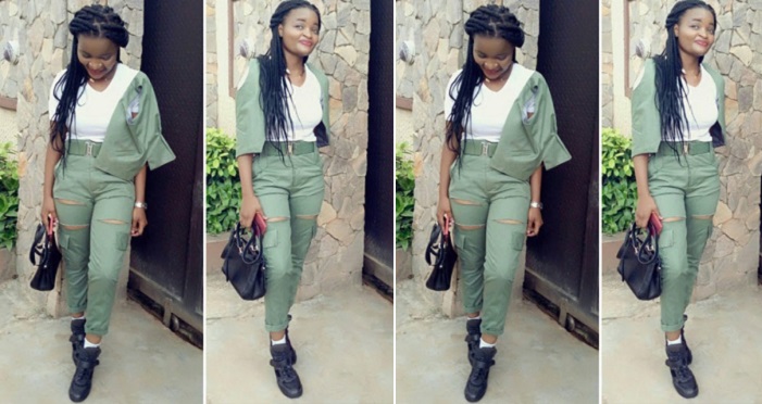 Checkout How This Female Corper Rocked Her NYSC Uniform (Photos)