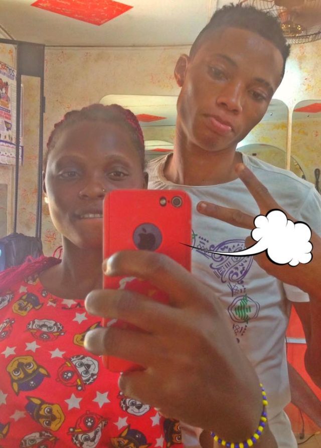 Teenage Nigerian Couple share deep kiss & romance, Boyfriend shares the ...
