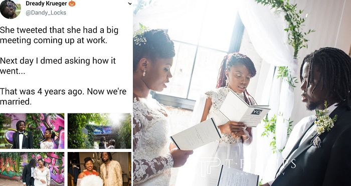 Checkout These Lovely Wedding Photos Of Couple Who Met On Twitter ...