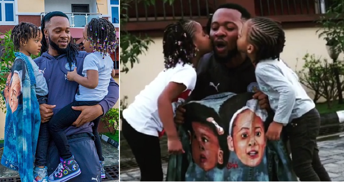 Flavour Celebrates Birthday With His Daughters (Photo) - YabaLeftOnline