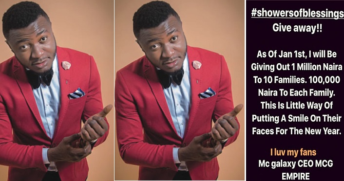 MC Galaxy To Give Out N100k Each To 10 Families On New Year Day ...