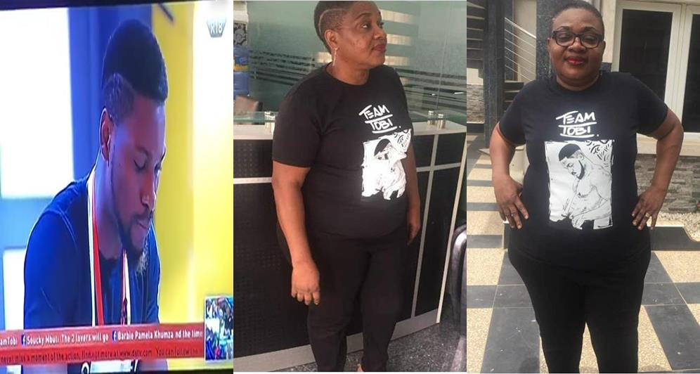 #BBNaija: Tobi’s mother rocks the same hairstyle with him (Photos)