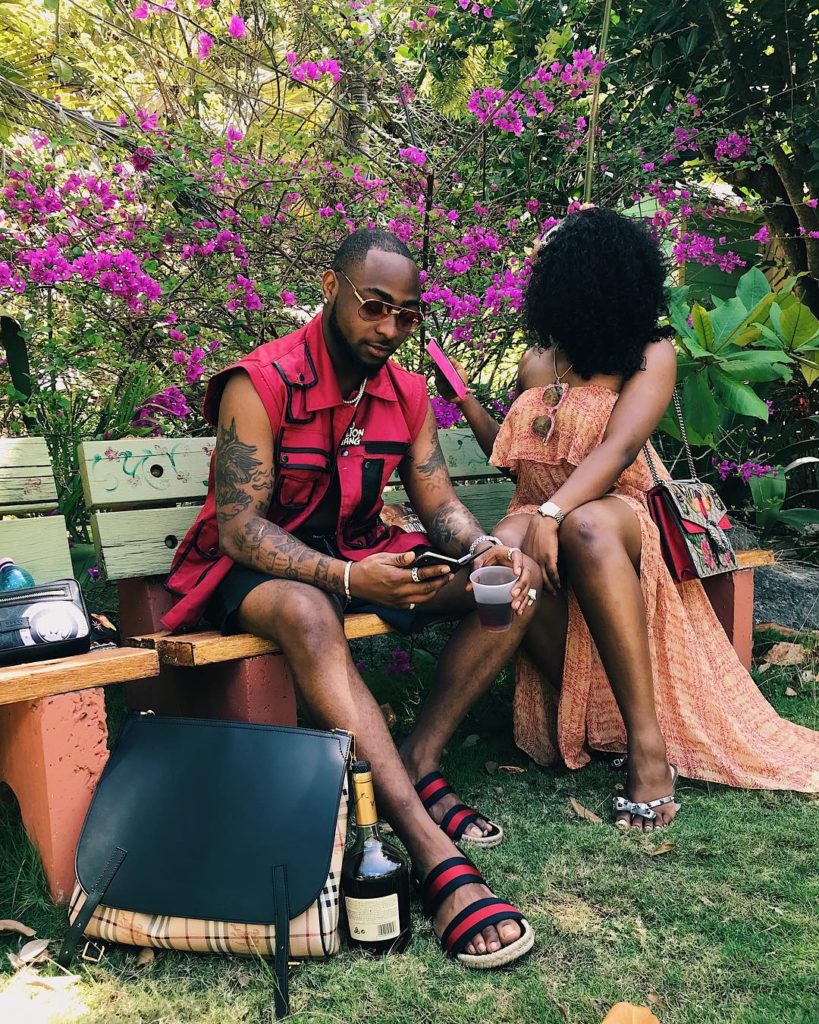 Davido's girlfriend with him in Barbados for new music video shoot