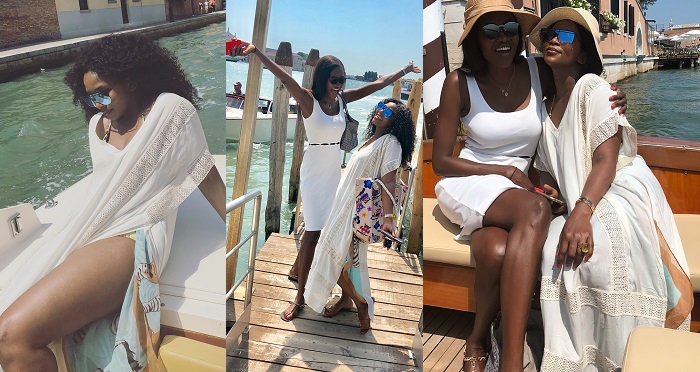 Oluchi Onweagba and Genevieve Nnaji vacation in style in Italy (Photos) - YabaLeftOnline