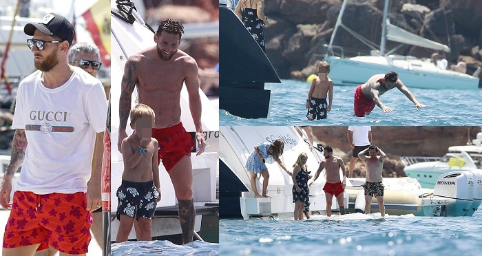 Football icon, Lionel Messi soaks up the sun on luxury yacht with his ...