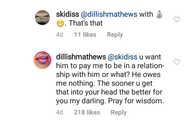 Dillish replies Instagram User who called her boyfriend stingy ...