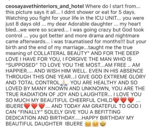 Ehi Ogbehor writes her billionaire ex-husband,Ken Bramor as their ...