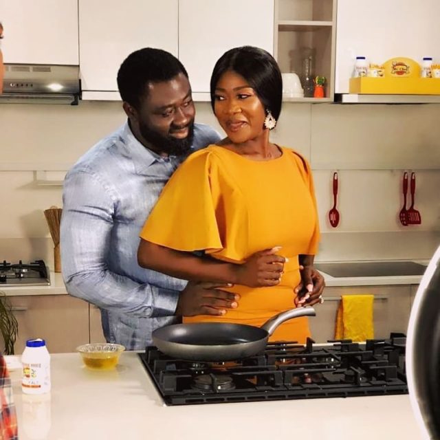 Mercy Johnson & her husband share a romantic moment kissing in the ...