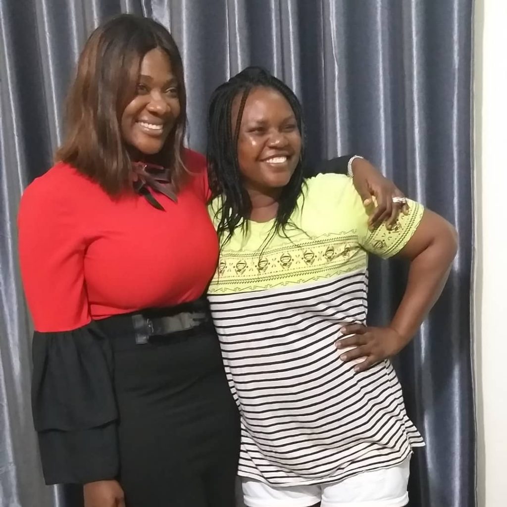 Moment Shan George stepped out for the first time after spine surgery ...