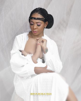 Proud Mother, Tboss 'breastfeeds' her daughter in new adorable photos ...