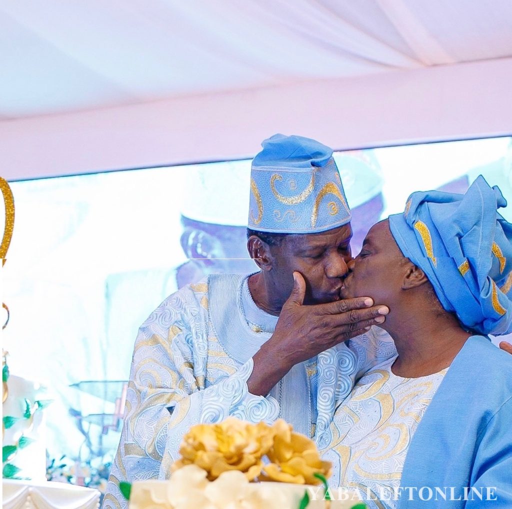 Pastor Adeboye passionately kisses his wife as he celebrates her on her ...