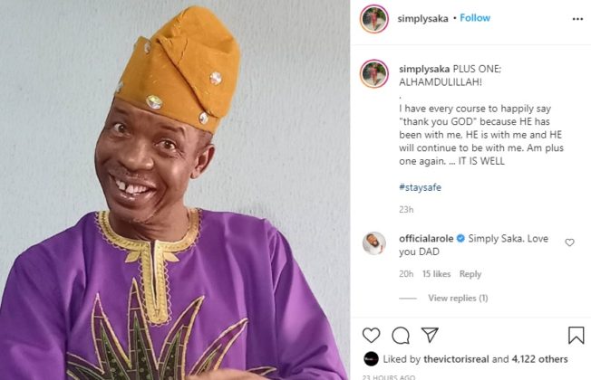 Celebrities celebrate comic actor, Saka on his 57th birthday