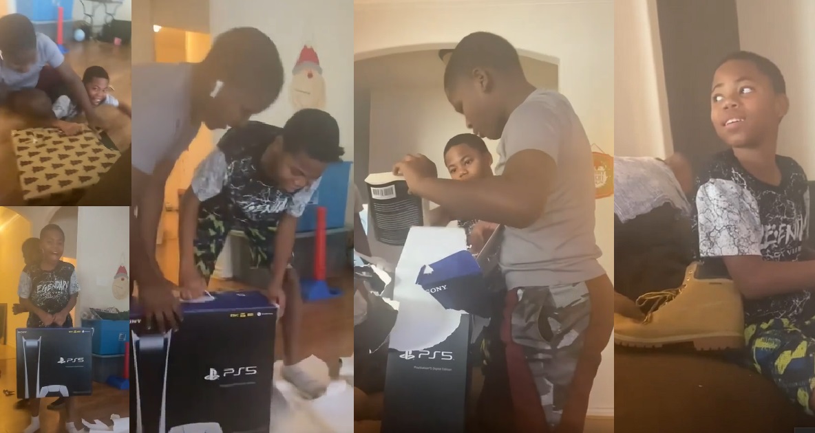 Hilarious moment two kids were pranked with a fake PlayStation 5 ...
