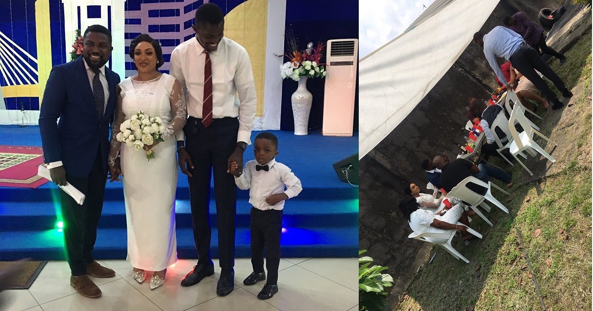 Nigerian couple holds their wedding reception with 7 guests under one ...