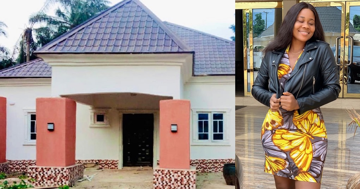 Actress Peace Onuoha Builds First House, Dedicates It To Her Late Dad ...