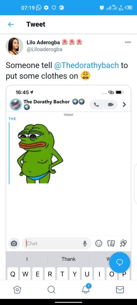 Dorathy Reacts After Lilo Leaked Their Private Chat