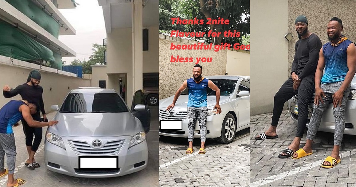 Singer, Flavour surprises his childhood friend with a car (photos ...