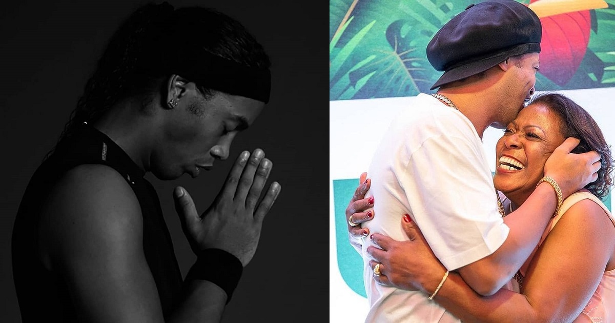 Football legend, Ronaldinho breaks silence over his mother's death