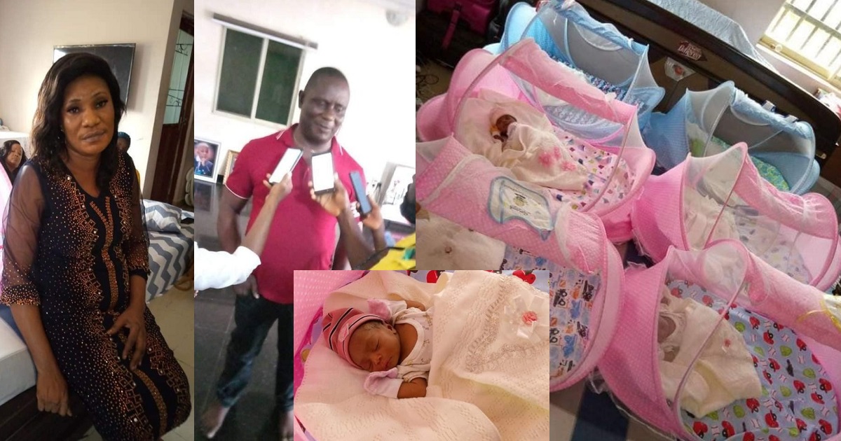 Nigerian couple who were childless for 28 years welcome sextuplets six ...