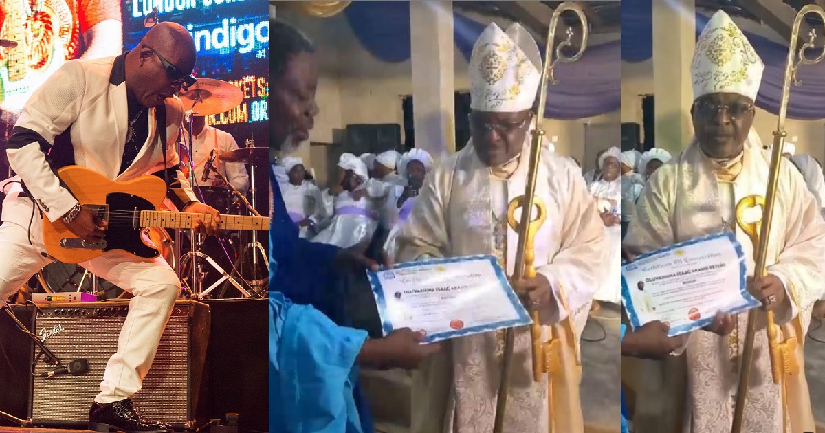 Singer, Sir Shina Peters ordained as Bishop (video)