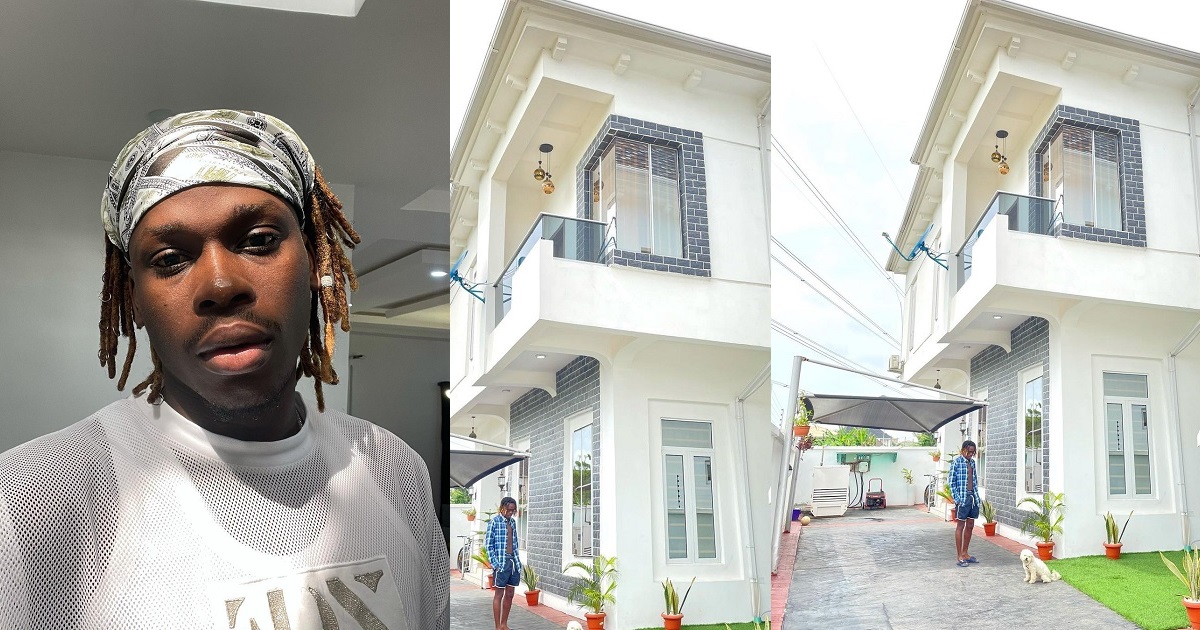 Singer Fireboy shows off his beautiful new house. (Photo) - YabaLeftOnline