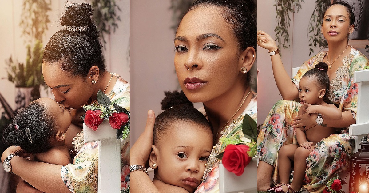 TBoss shares adorable photos with daughter, Starr - YabaLeftOnline