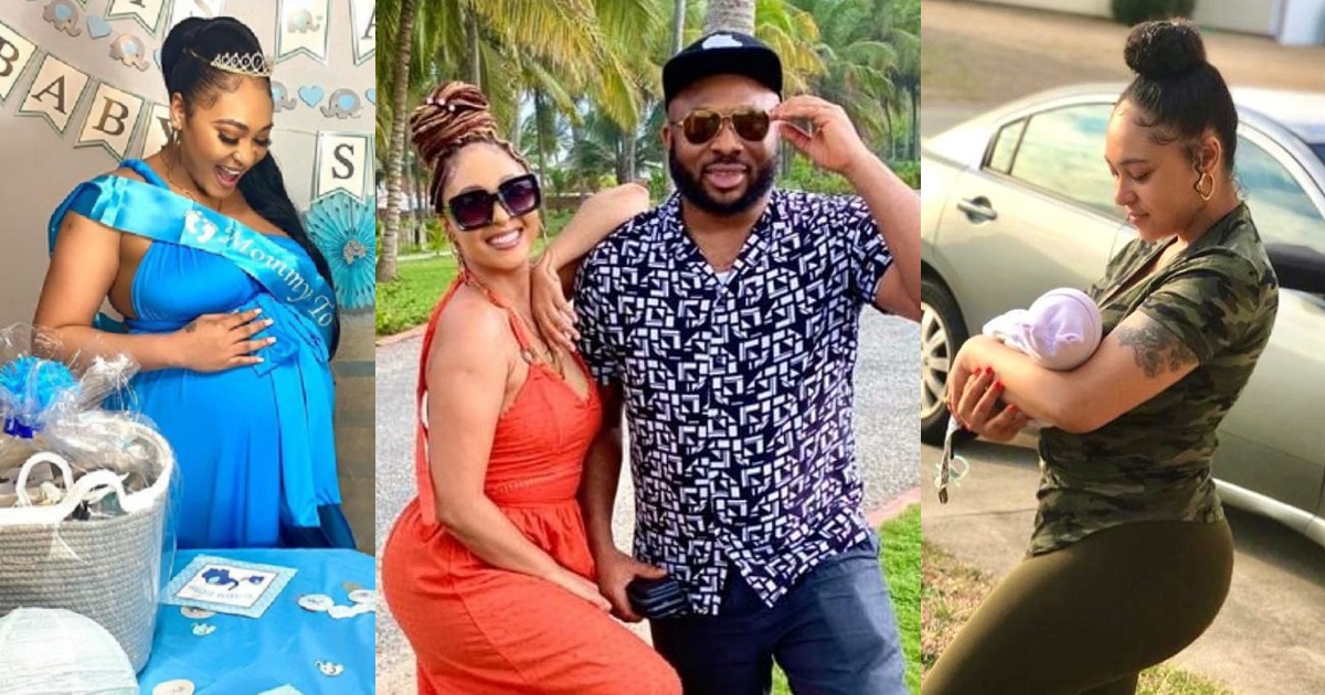 Actress, Rosy Meurer shares first photo with her new-born son ...
