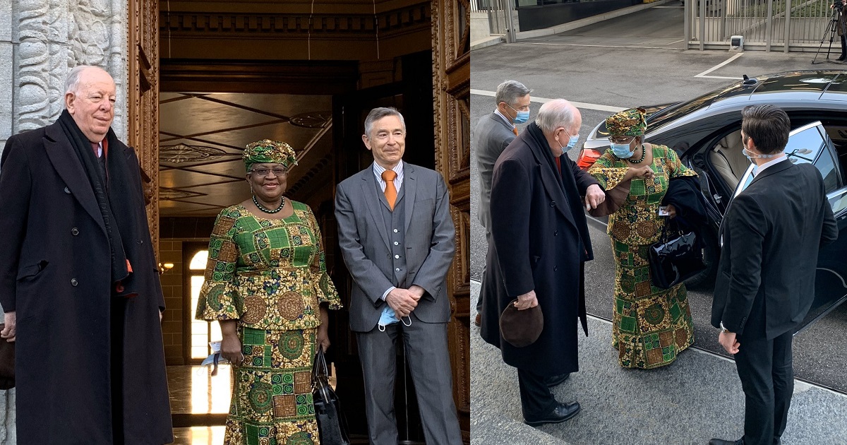 Ngozi Okonjo-Iweala pictured on her first day at work