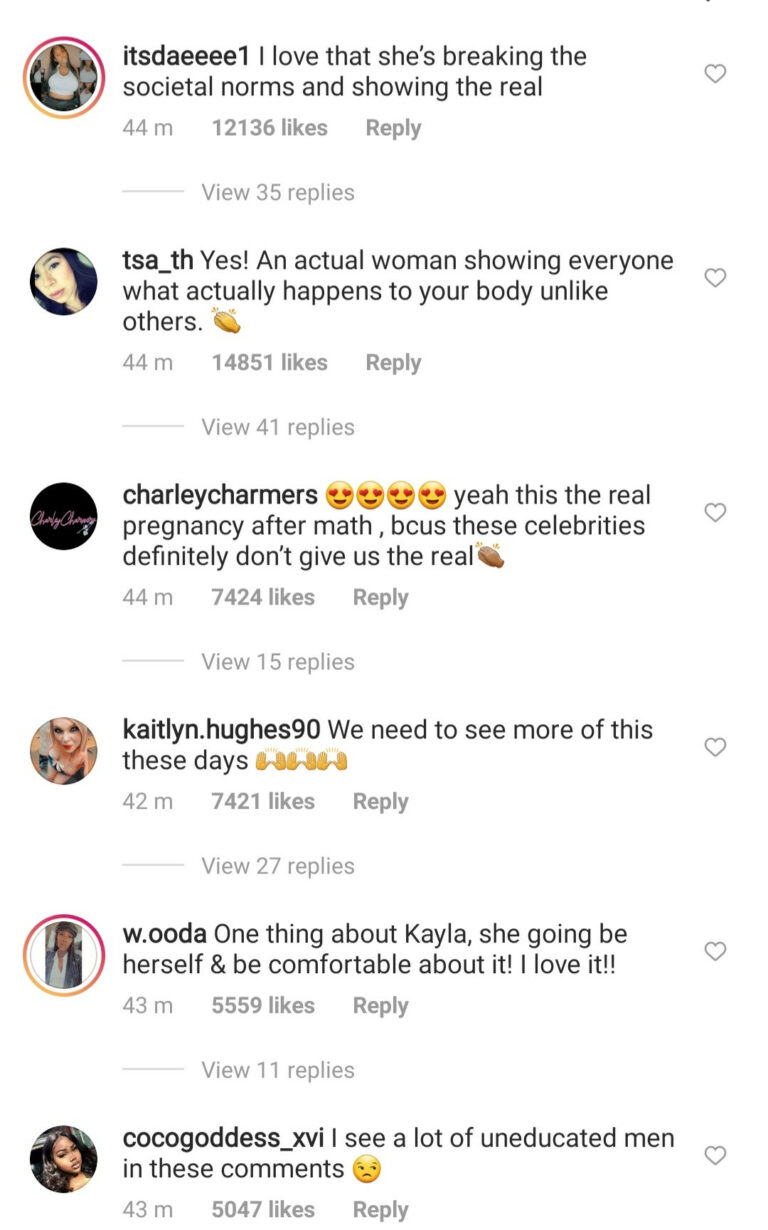 Youtube star, Kayla Nicole Jones praised for being real as she shows ...