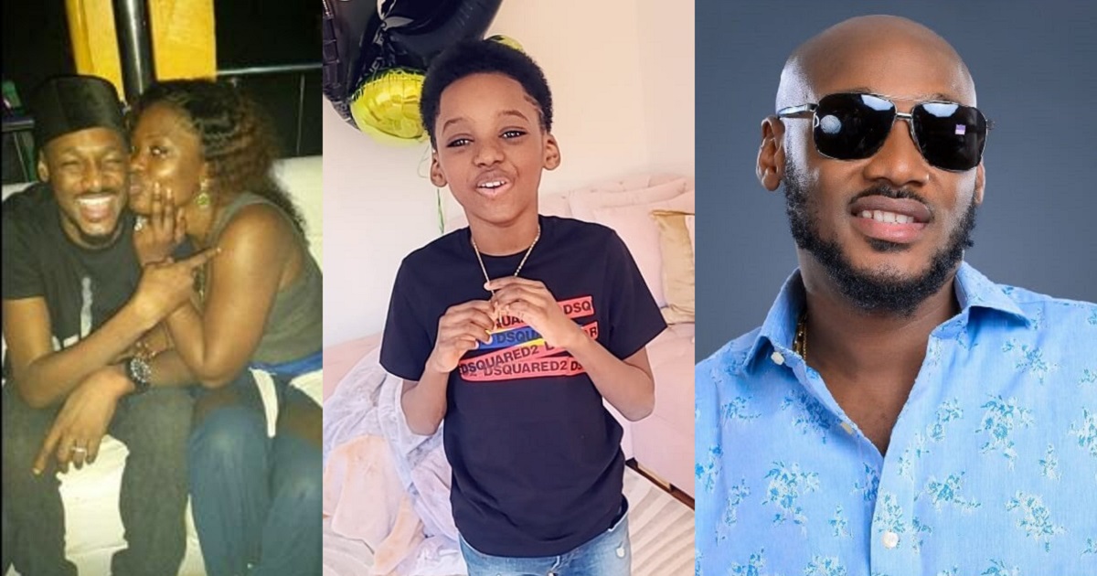 Tuface Idibia and Pero Adeniyi celebrate their son as he turns 9
