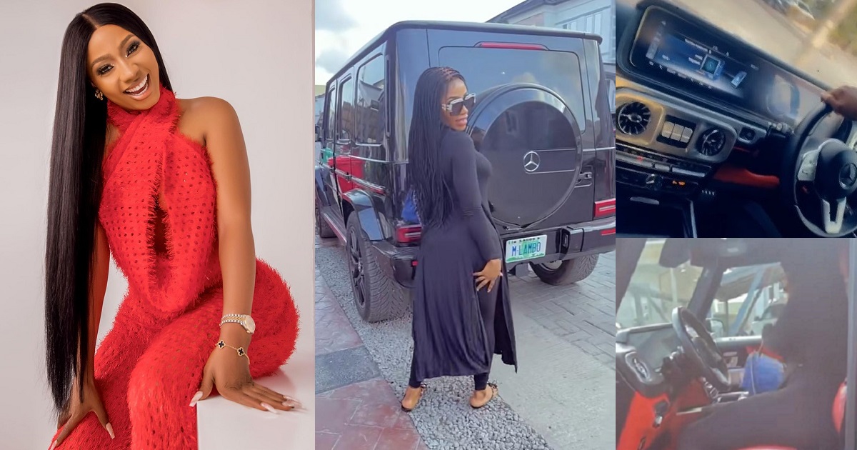 BBNaija star, Mercy Eke acquires brand new Mercedes G-Wagon with custom ...