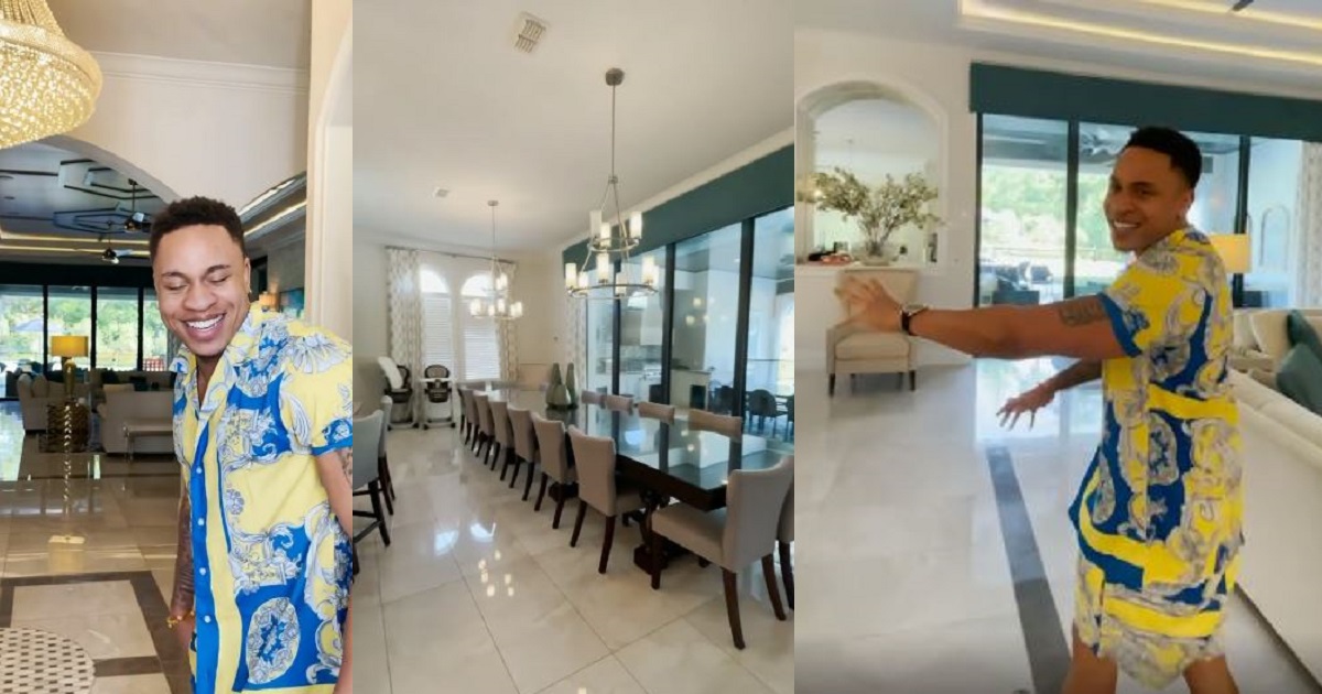 Power star, Rotimi shows off a magnificent rented home where his ...