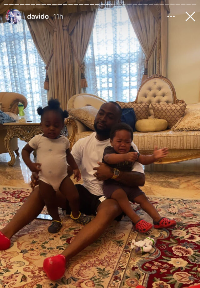 Aww.. Davido shares lovely clip of him having fun with his Son, Ifeanyi ...