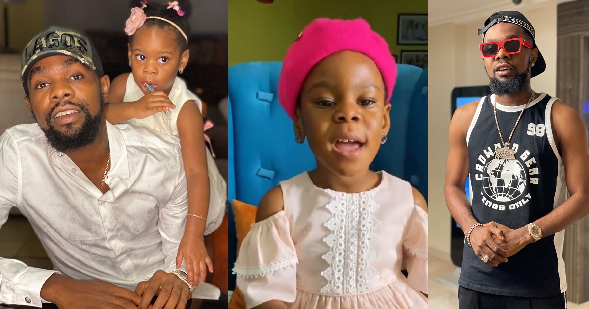 Video of the heartwarming moment Patoranking's daughter sang a birthday ...