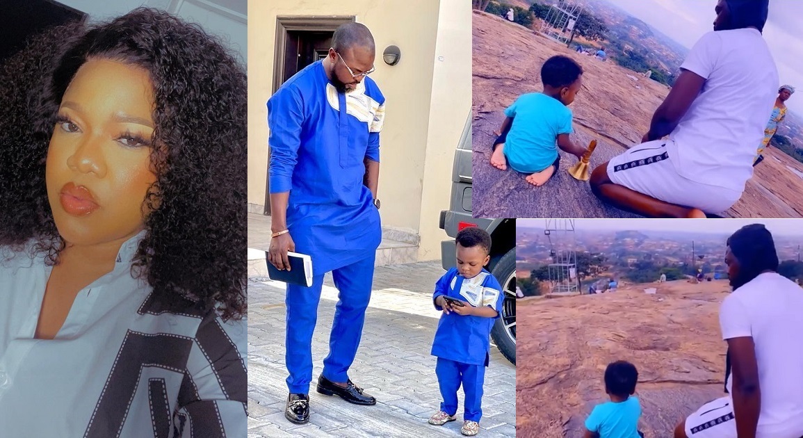 Actress Toyin Abraham shares adorable clip of her husband and son ...