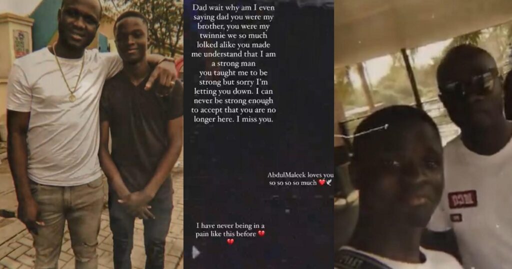 "I can never be strong enough to accept that you're no longer here ...