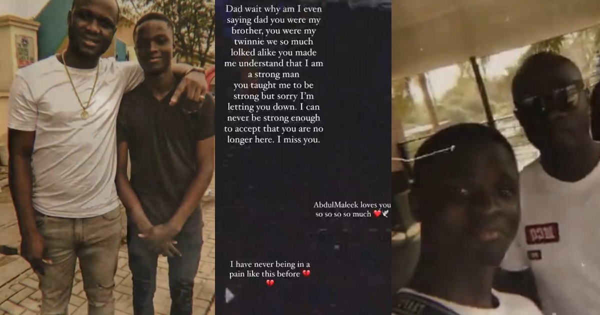 "I can never be strong enough to accept that you're no longer here ...