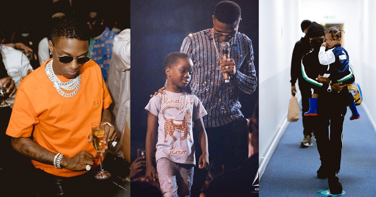 Wizkid’s sons, Boluwatife and Zion celebrate him as he turns 31