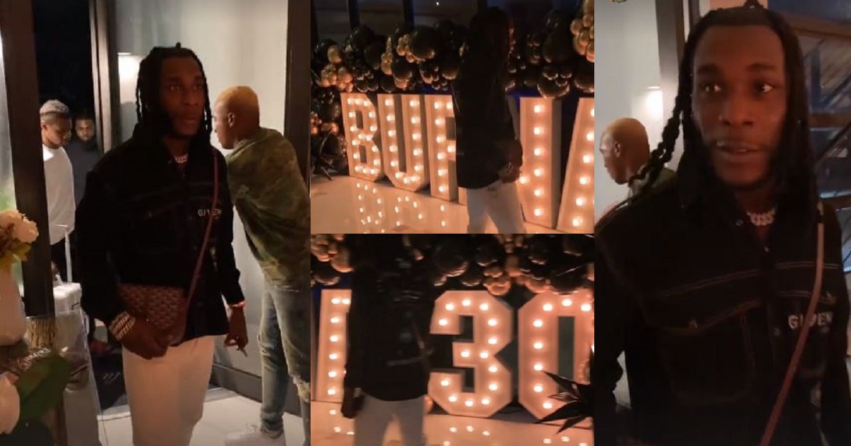 Burna Boy gets a lovely birthday surprise in Miami, U.S, as he turns 30 ...