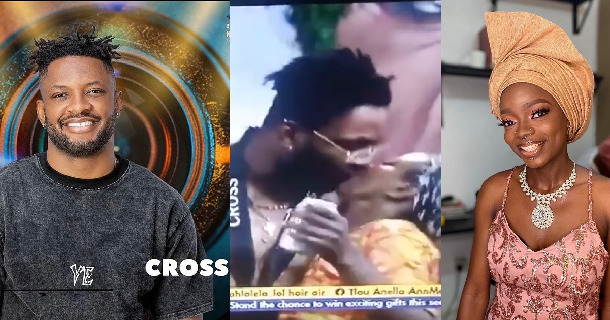 #BBNaija : Moment Arin and Cross shared a Kiss. (Video) - YabaLeftOnline