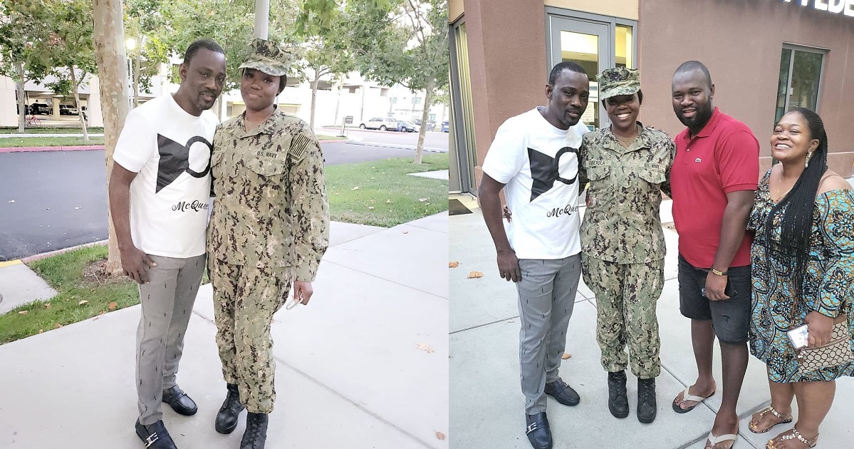 Pasuma visits daughter who is a US Naval officer at her base in ...