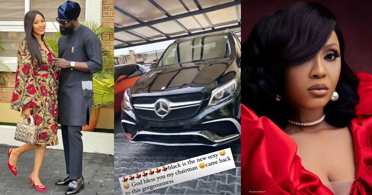 Yomi Casual gifts his wife, Grace, a brand new Mercedes Benz (video)