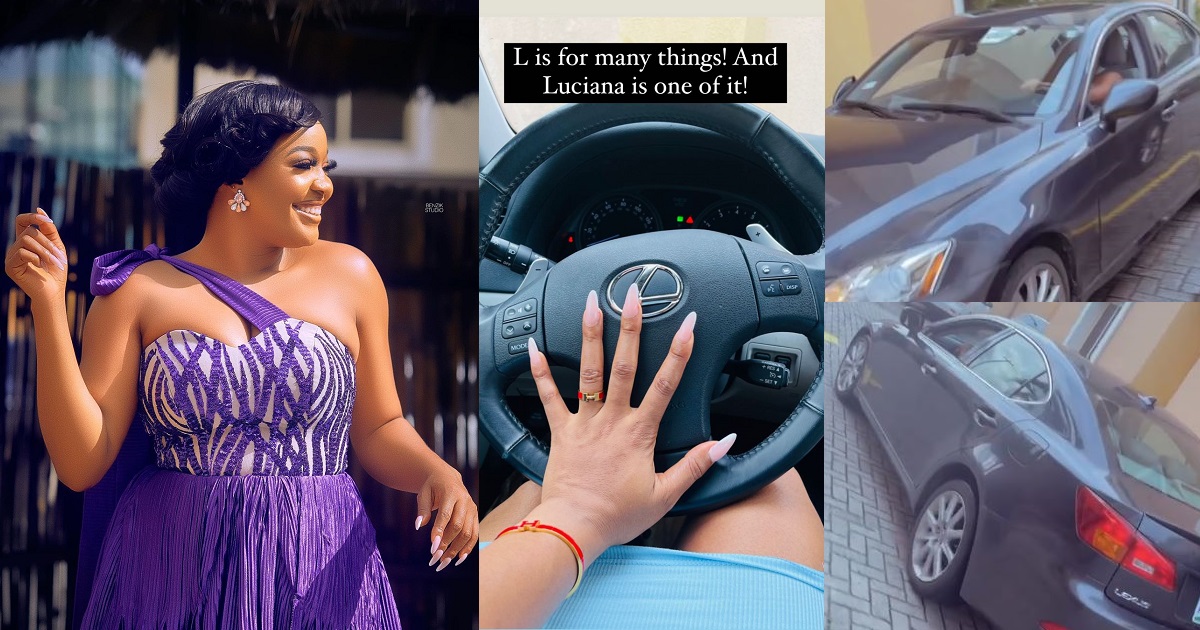 BBNaija star, Lucy buys herself a brand new car (photos/video)