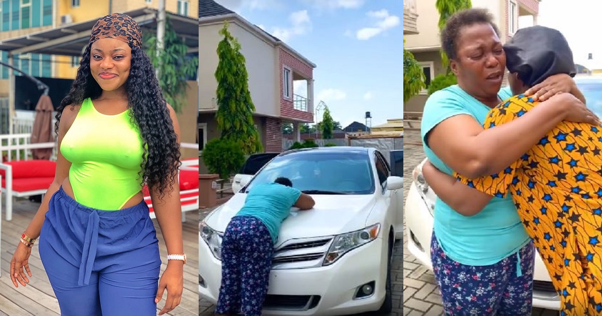 Comedian, Ashmusy gifts her mum a brand new SUV (Video)