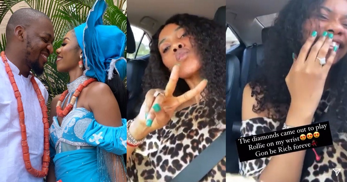 Jane Mena flaunts her wedding ring as she drives with her husband, in ...