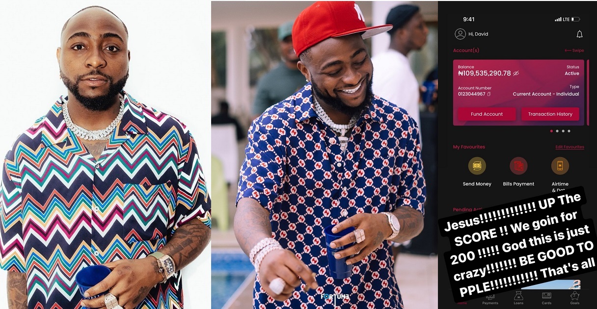 Davido raises 109m gift from his friends, colleagues and fans in one ...