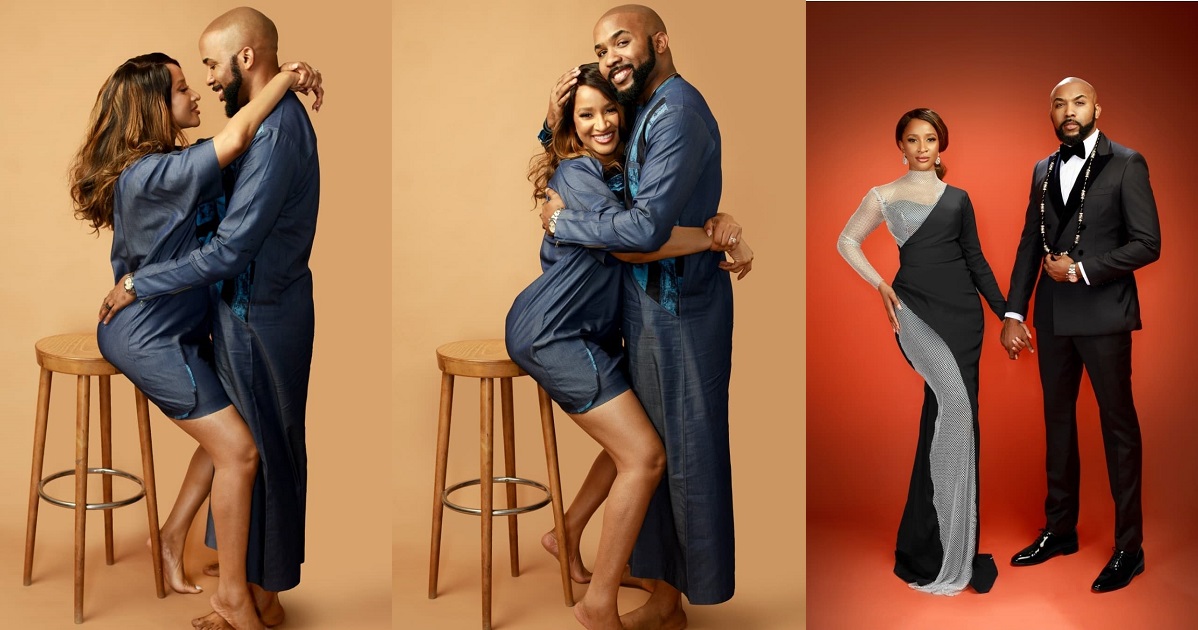Banky W and Adesua celebrate 4th wedding anniversary with loved-up photos