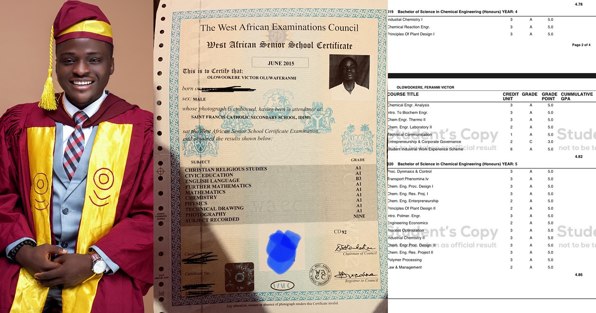 UNILAG graduate shakes social media with highly impressive graduating ...